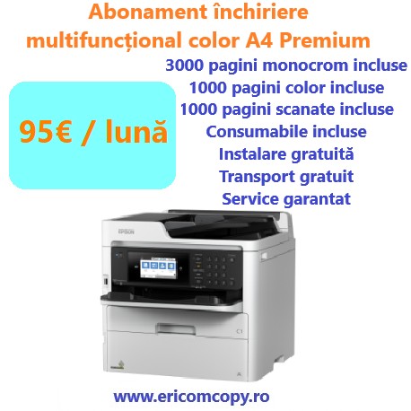 Abonament închiriere multifuncțional color A4 Premium - EricomCopy ...